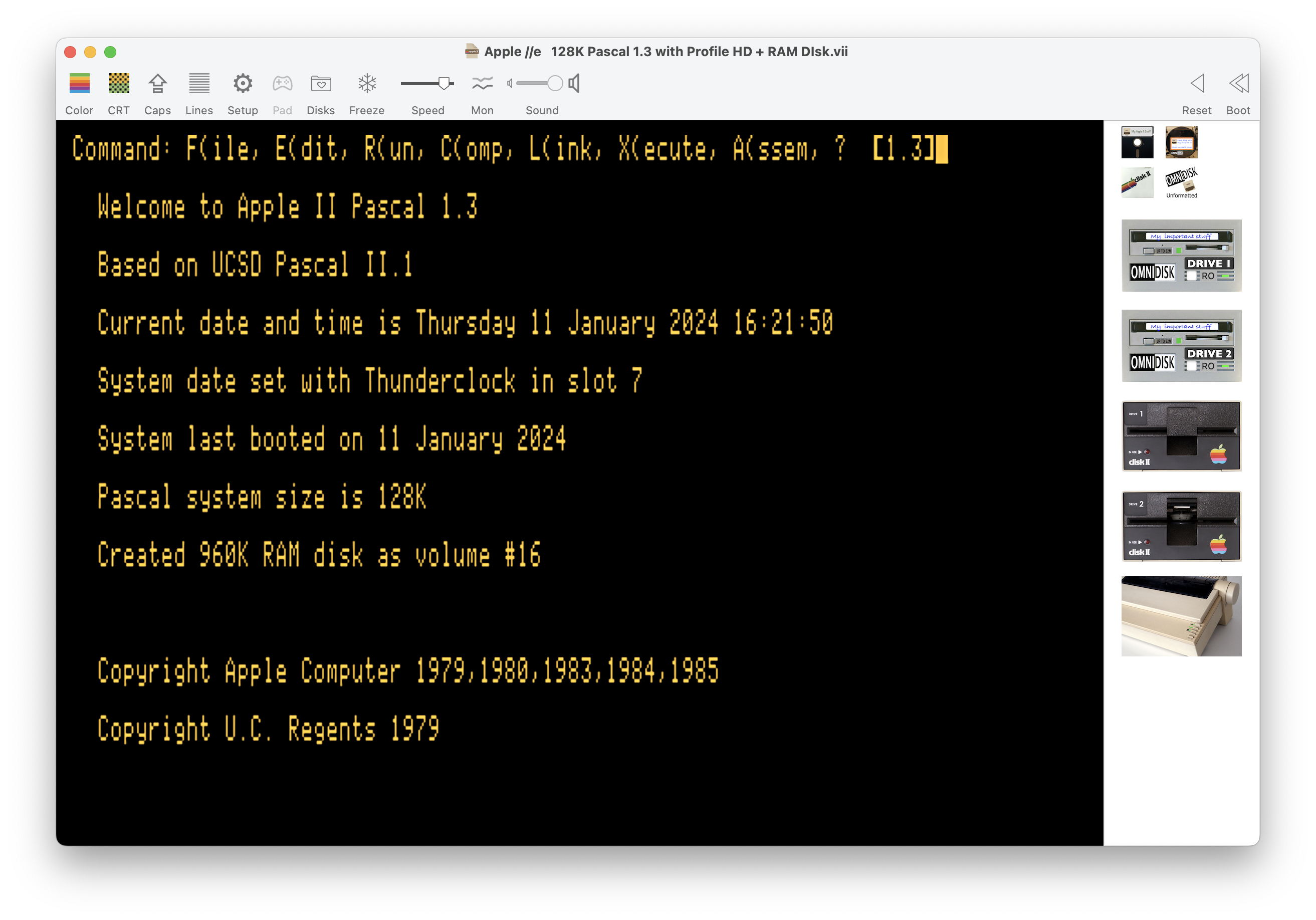 Installing Apple II UCSD Pascal – Henry Lowe