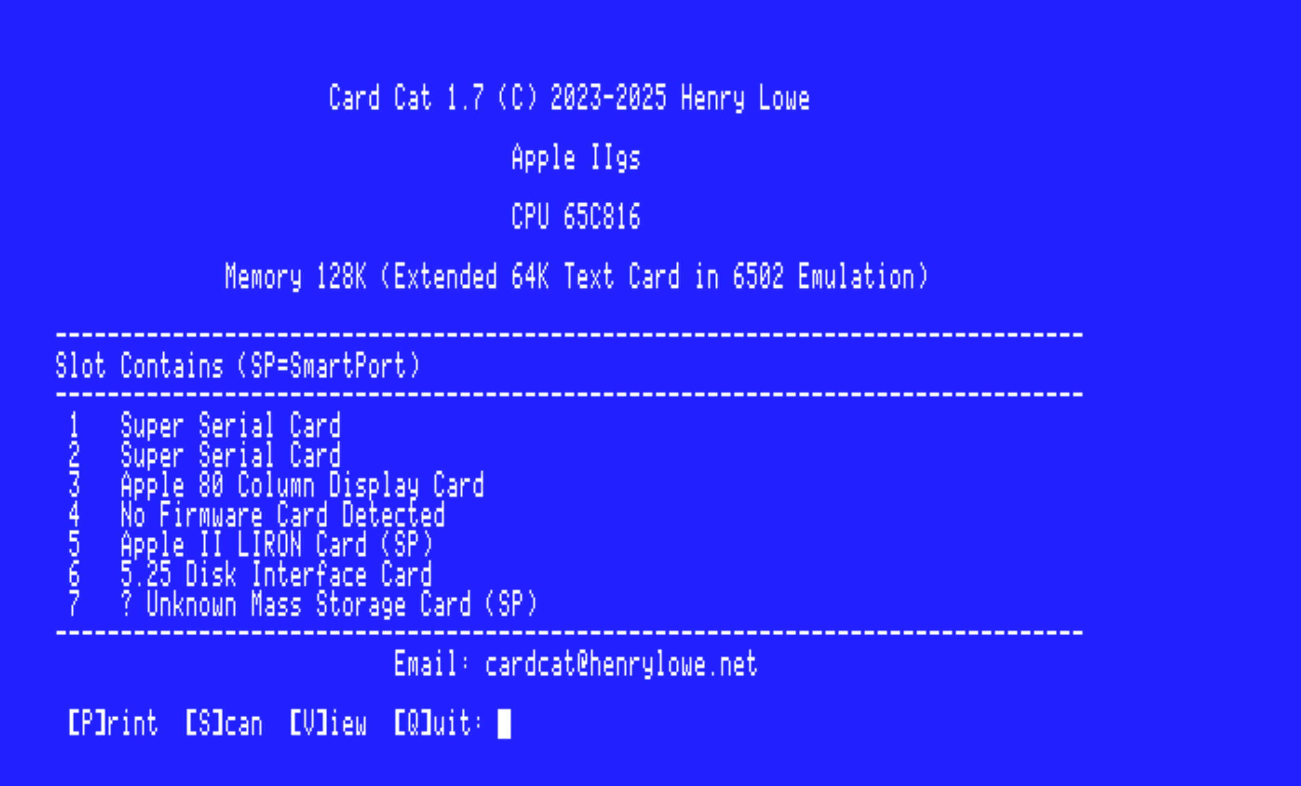 Card Cat for Apple II – Henry Lowe